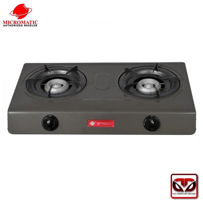 Micromatic MGS-650 Double Burner Gas Stove (Grey) | Shopee Philippines