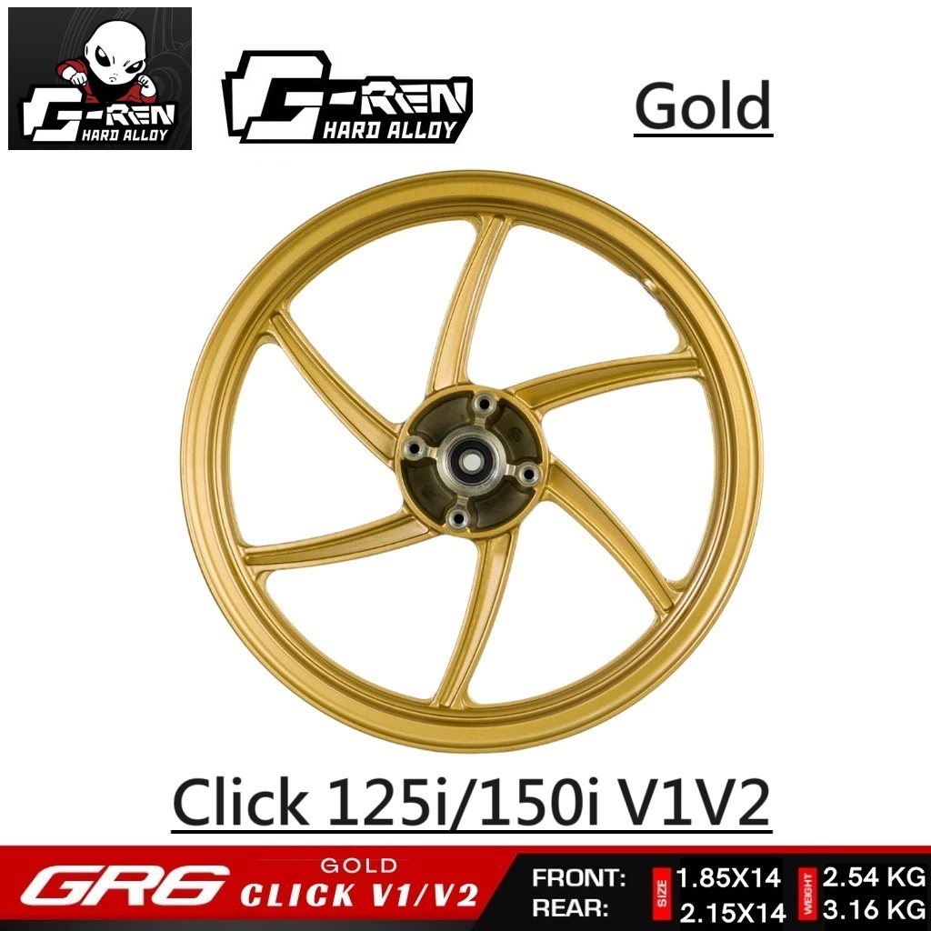 G-Ren Mags GR6 For Honda Click 125i/150i V1/V2 (Made In Thailand ...