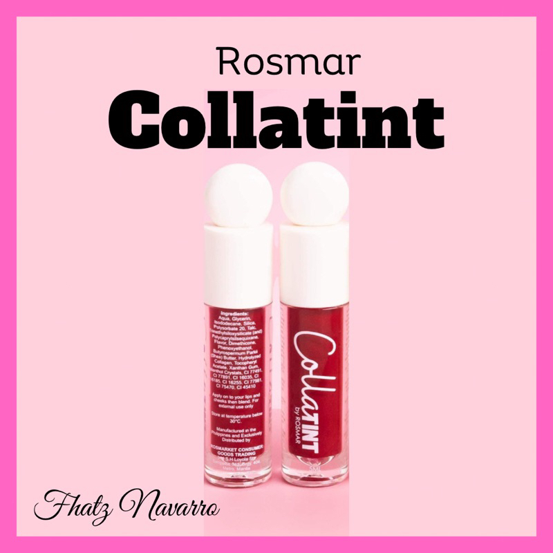 Rosmar COLLATINT Collagen Tint New packaging | Shopee Philippines