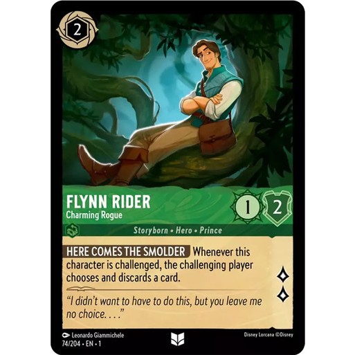 Flynn Rider Charming Rogue #74/204 Uncommon Disney Lorcana The First ...