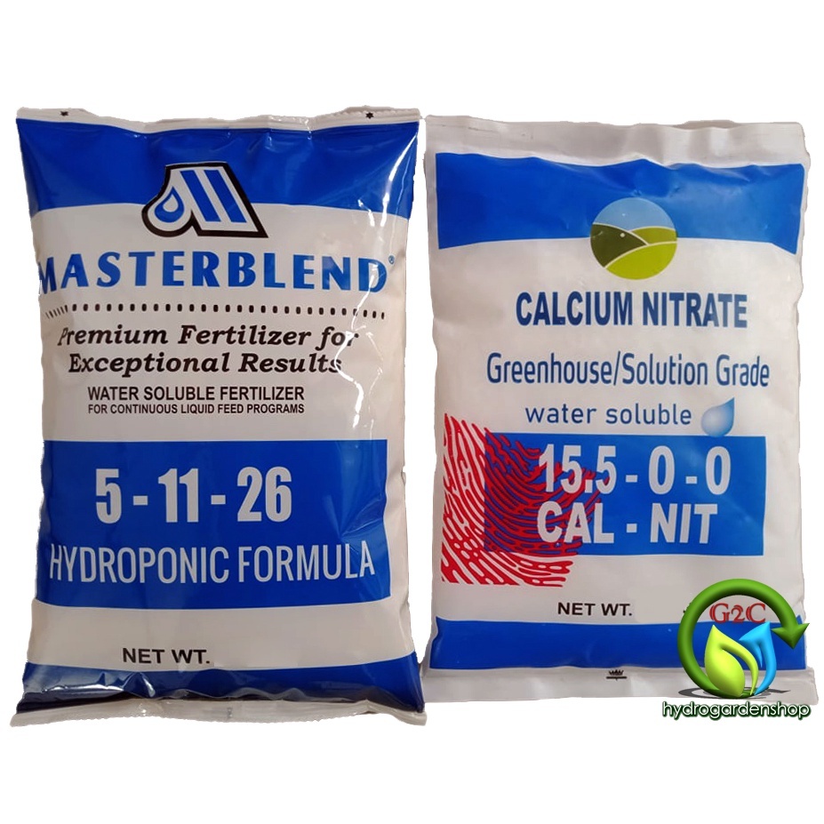 MASTERBLEND Hydroponics Formula 5-11-26 (250grams) with Calcium Nitrate ...