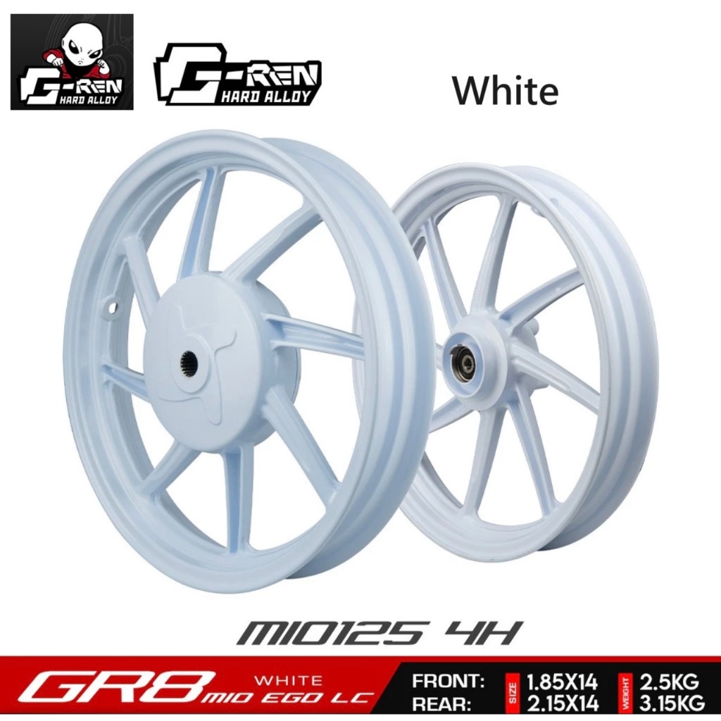 G-Ren Mags GR8 (Made In Thailand) For Mio M3/Mio i 125 Ego lc 4 Holes ...