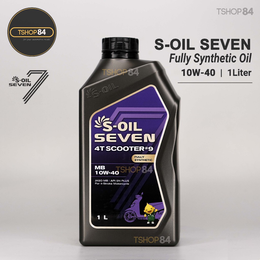 S-Oil Seven 4T SCOOTER Fully Synthetic Oil 10W-40 800mL 1Liter | Shopee ...