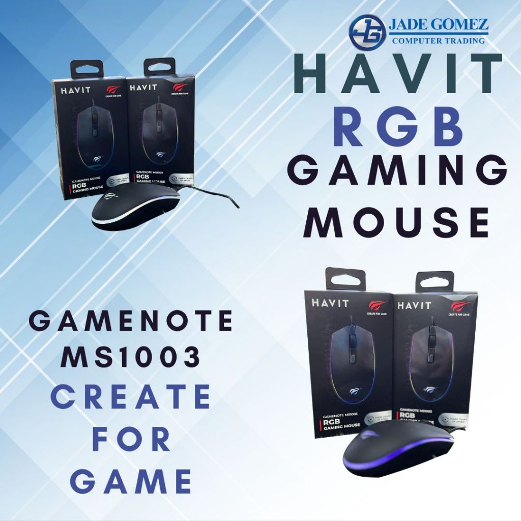 Havit Gamenote MS1003 RGB GAMING MOUSE/Jade Gomez Computer Trading ...