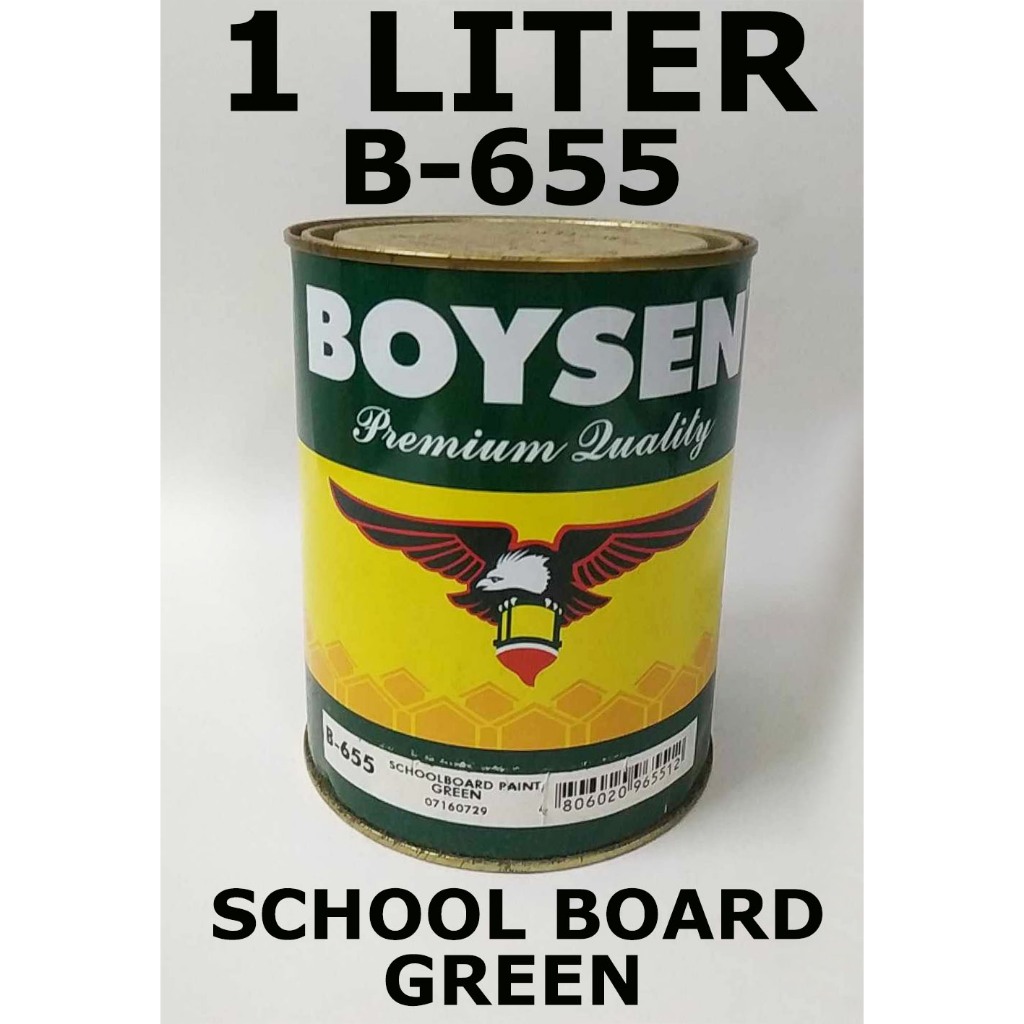BOYSEN SCHOOLBOARD PAINT GREEN B-655 ( 1 LITER ) SCHOOL CHALK BLACK ...