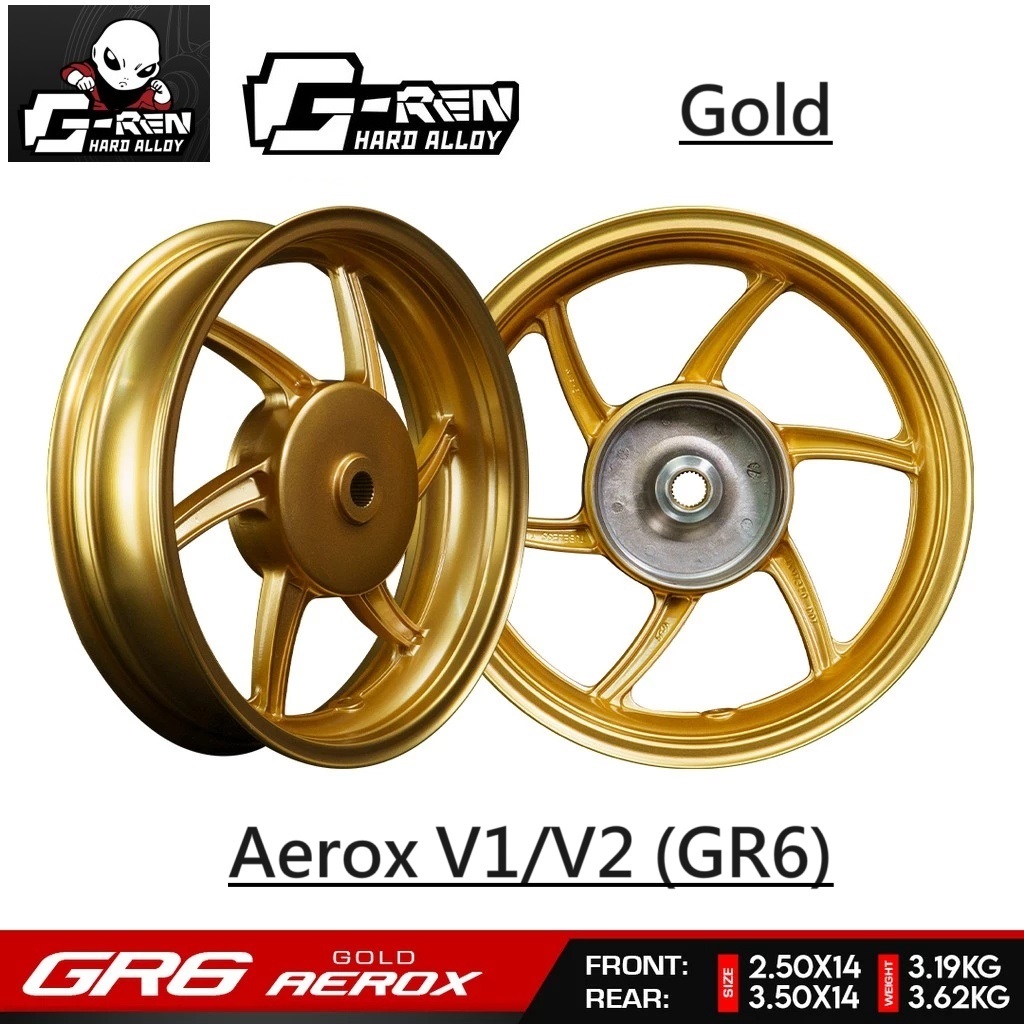 {COD} G-Ren Mags GR6 (Made In Thailand) For Aerox V1/V2 | Shopee ...