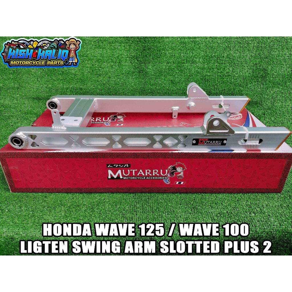MUTARRU LIGHTEN SWING ARM SLOTTED PLUS 2 FOR HONDA WAVE 125 / WAVE 100 ...