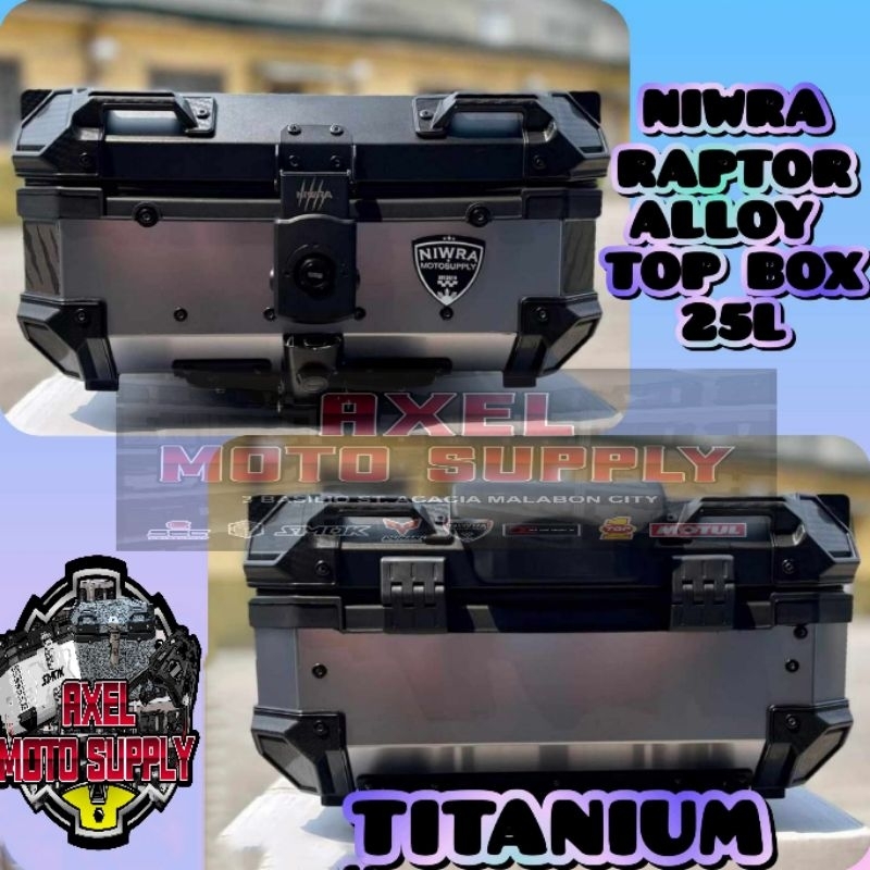 NIWRA v3 ALLOY TOP BOX with BACKREST | Shopee Philippines