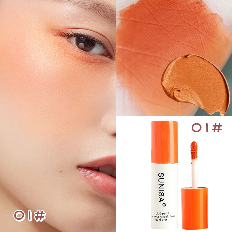 SUNISA 6 Colors Liquid Blush Natural Cheek Tint Blusher On Face MakeUp ...