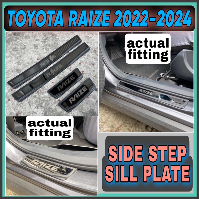 TOYOTA RAIZE 2022-2024 SIDE STEP SILL PLATE | Shopee Philippines