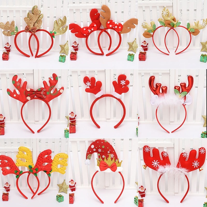 Christmas Headbands with Different Designs Christmas Party Holiday ...