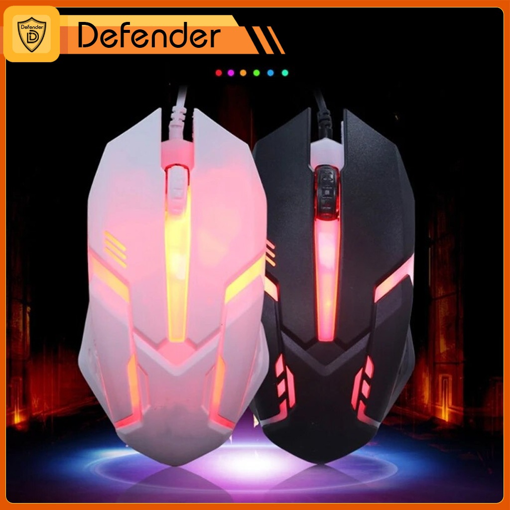 USB Wired Gaming Mouse DPI 3 Buttons Silent Mause Backlit Professional ...