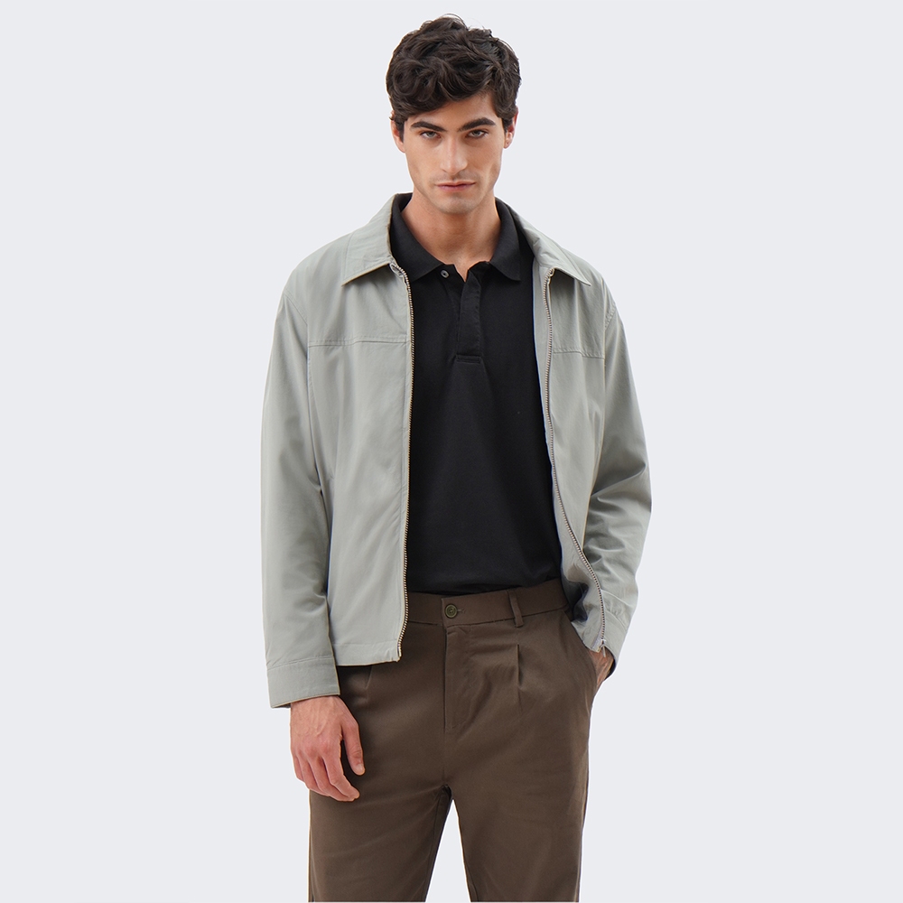 BOCU Zip Up Collared Jacket For Men | Shopee Philippines