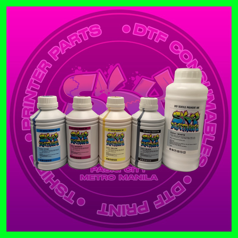 DTF Ink 500ml / 1Liter (Printer Head Friendly) L805, L1800, dx11 (xp600 ...