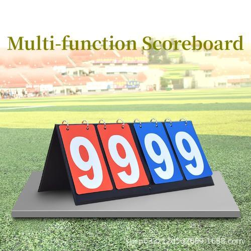 Double-sided Display Scoreboard 4 Digit Portable Outdoor Sports ...