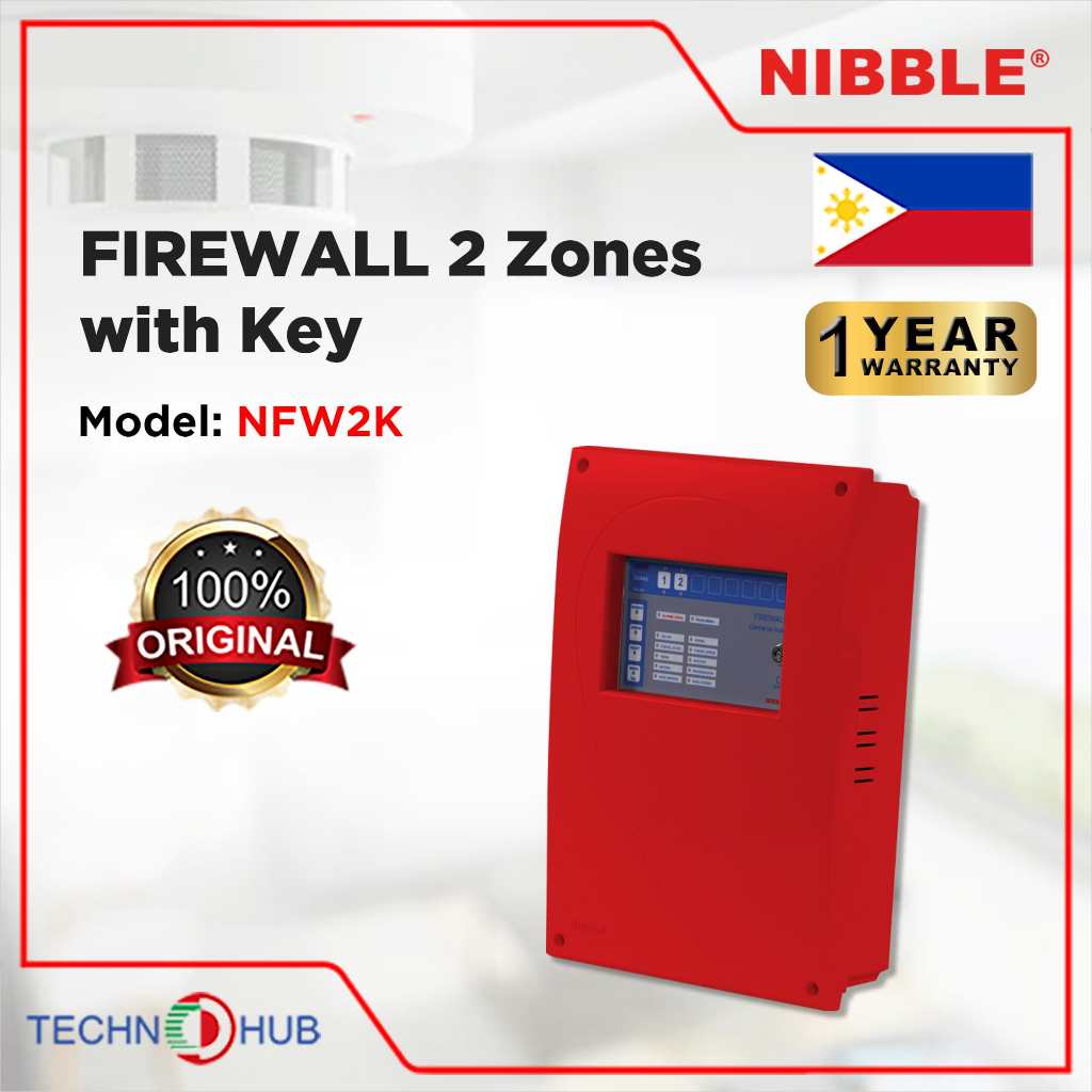 NIBBLE Fire Alarm Control Panel NFW2K - Firewall Conventional 2 Zones ...