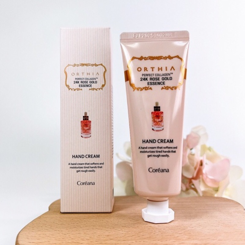Coreana ORTHIA Perfect Collagen 24K Rose Gold Essence Hand Cream 50ml ...