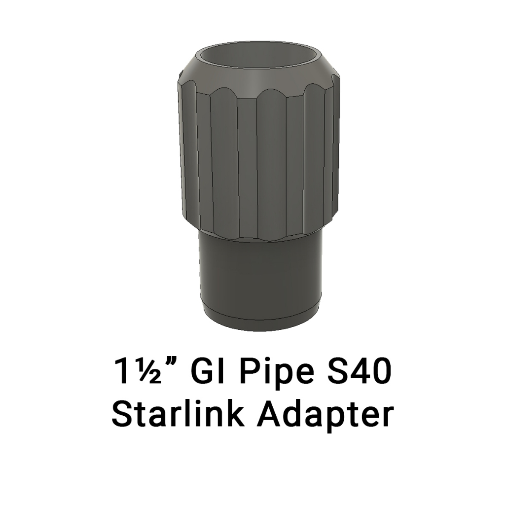 Starlink Sattelite 1½" GI S40 Pipe Adapter | Shopee Philippines