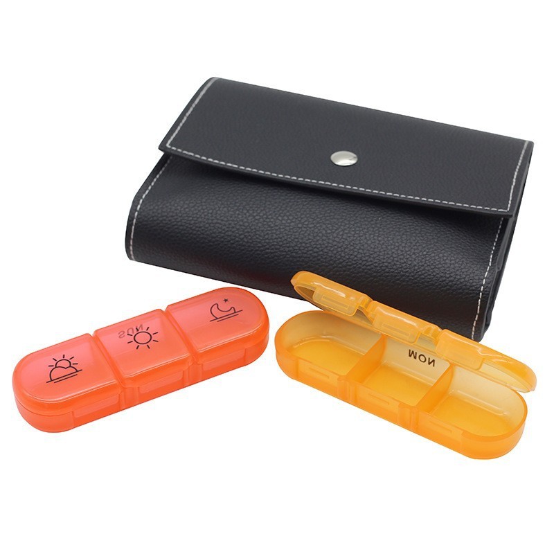 1 week Portable Pill Box with 21 Compartments for 7 days Easy ...