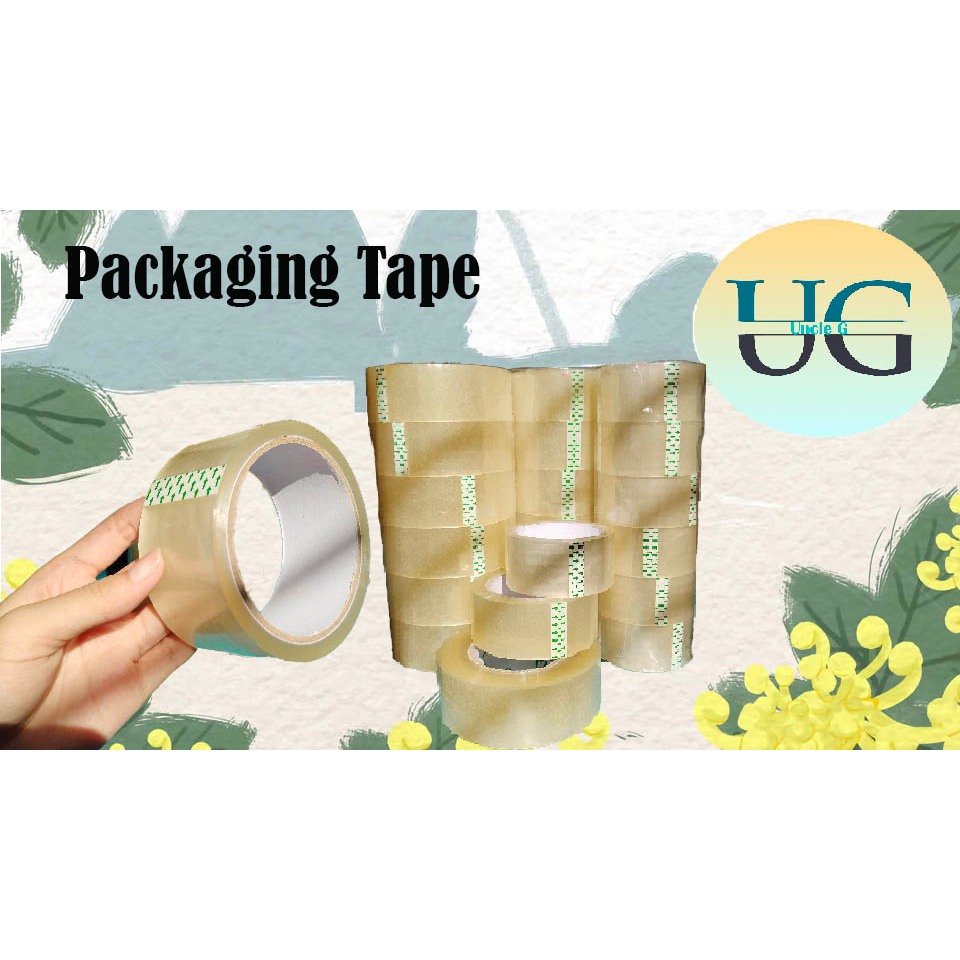 SOLD per ROLL 6pcs total of Packaging Clear Tape for parcel and boxes ...