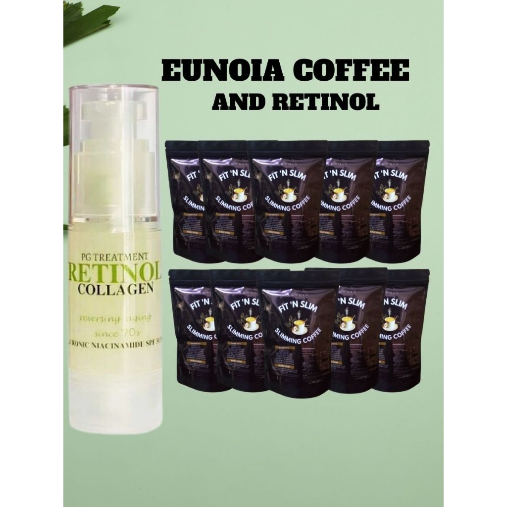 10 Boxes Eunoia Fit ‘N Slim (Slimming Coffee) + Free RETINOL SERUM ...