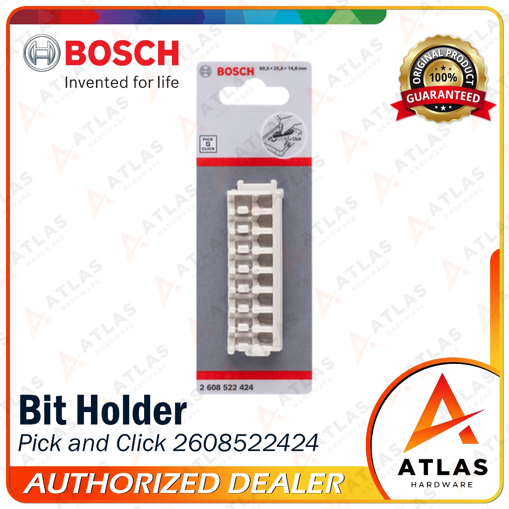 Bosch 2608522424 Pick and Click Storage Plastic Bit Holder | Shopee ...