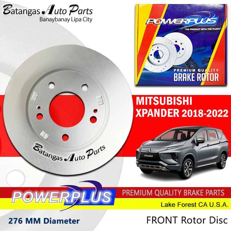 FRONT ROTOR DISC MITSUBISHI XPANDER 2018-2022 1PC 276MM DIAMETER ...
