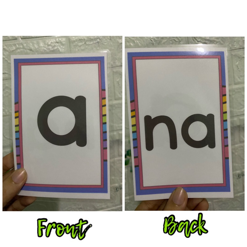Laminated ABAKADA flashcard 40pcs. | Shopee Philippines
