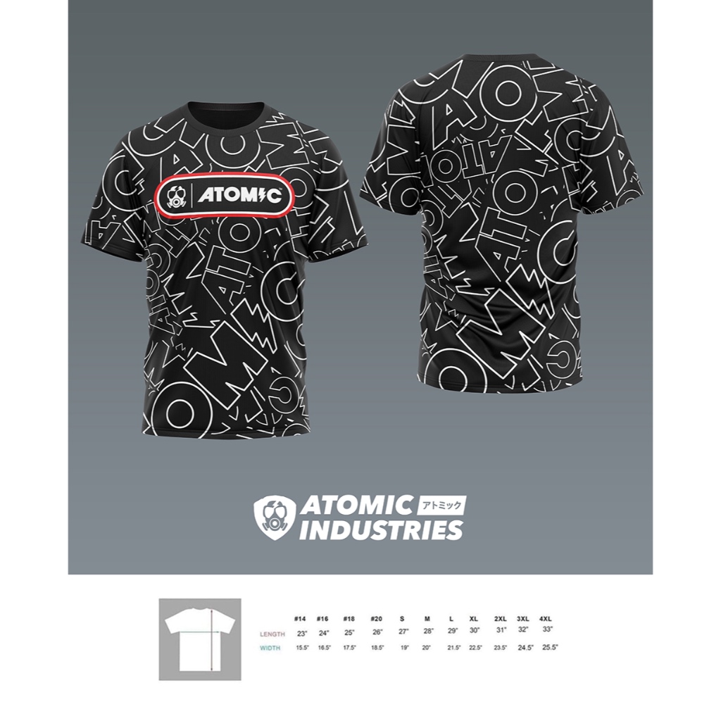 ATOMIC INDUSTRIES :: TYPO QUICK DRY TEE | Shopee Philippines