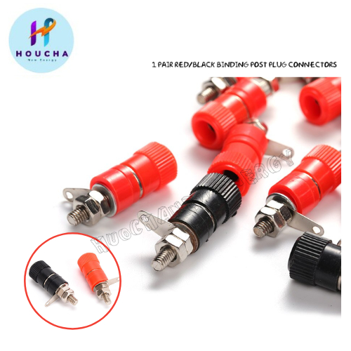 High quality Set of Red/Black Binding Post plug connectors | Shopee ...