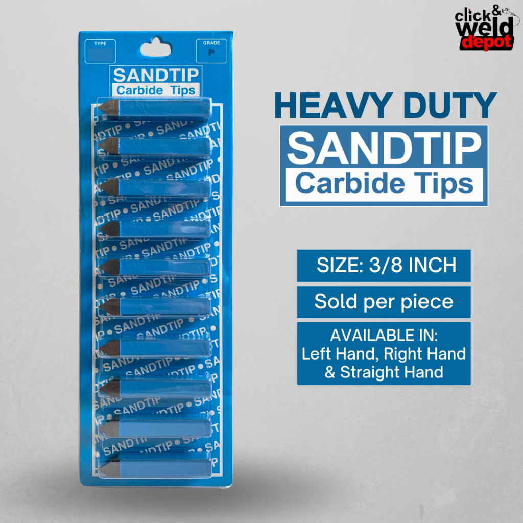 SANDTIP ORIGINAL CARBIDE TIP 3/8 - STRAIGHT, RIGHT, OR LEFT | Shopee ...