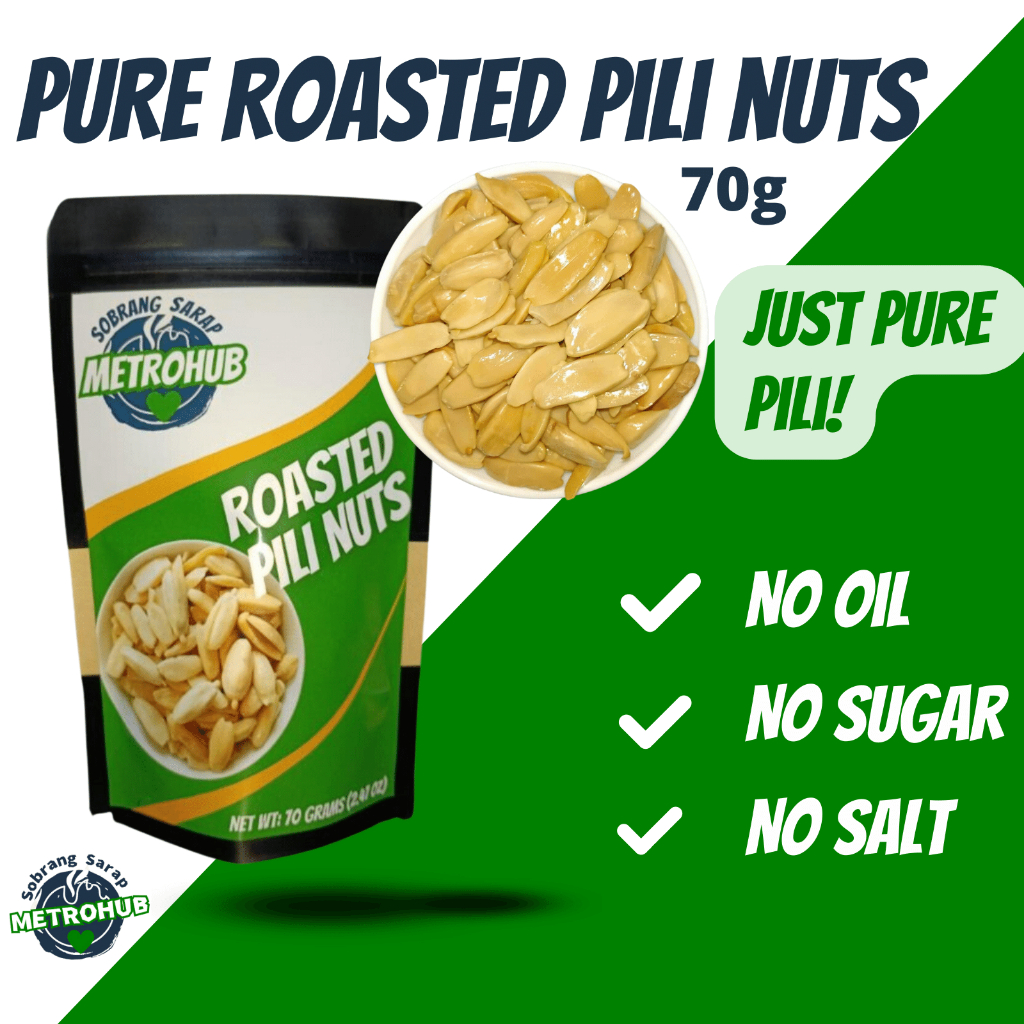 Roasted Pili Nuts Without Shell - Pure Pili Only - No Sugar, No Oil, No ...