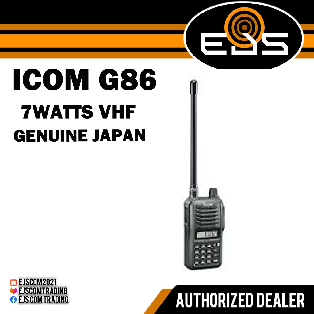 ICOM G86 More Distance, Louder and Clearer Audio– 7WATTS | Shopee ...