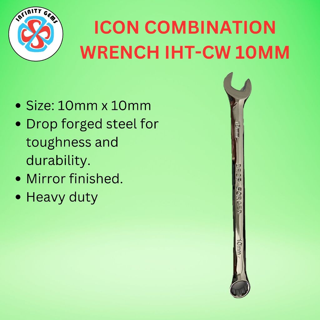 COMBINATION WRENCH-ICON-IHT- CW10MM | Shopee Philippines