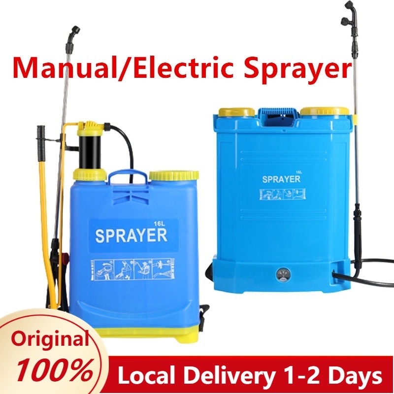 16L Manual sprayer or Electric sprayer Knapsack BATTERY for Agricultural and Garden | Shopee ...