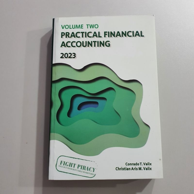Practical Financial Accounting volume two By:Valix | Shopee Philippines