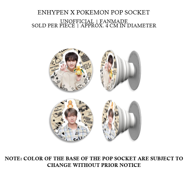 ENHYPEN X POKEMON POP SOCKET UNOFFICIAL FANMADE | Shopee Philippines