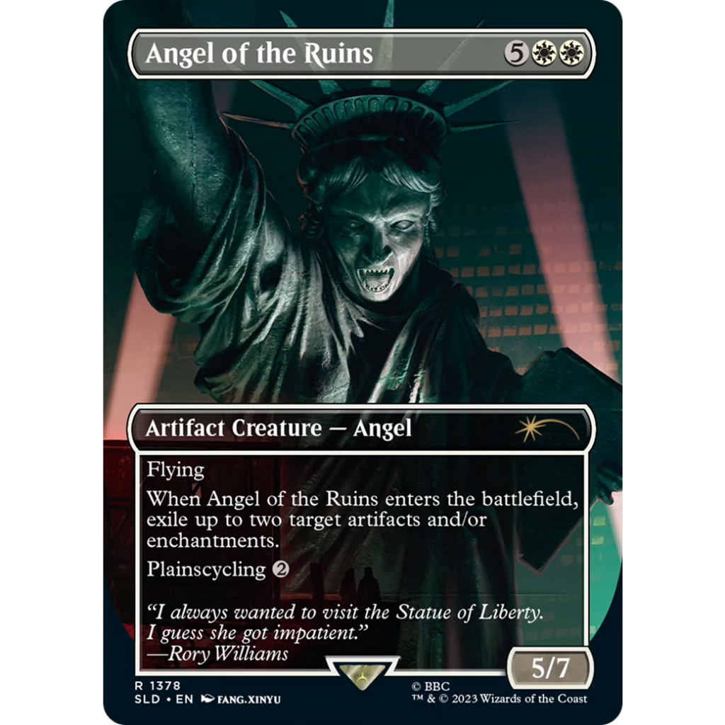 Angel of the Ruins sld-1378 MTG Top Ratings Proxy (sticker is already ...
