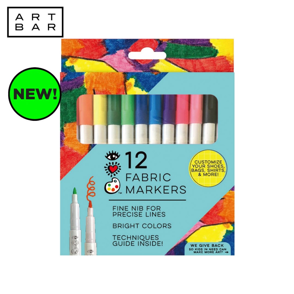I Heart Art Fabric Markers 12 Colors | Shopee Philippines