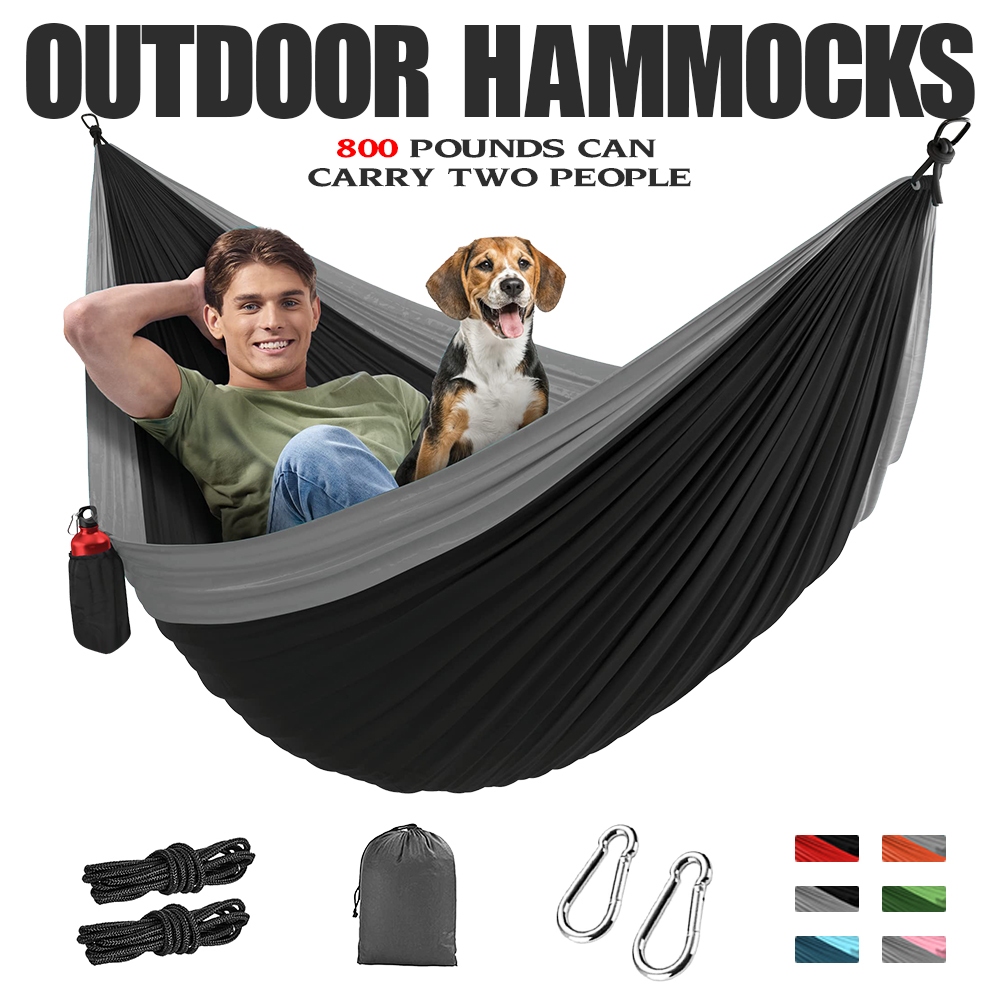 Hammock Duyan Camping Hiking Double Outdoor Portable equipment WIth ...