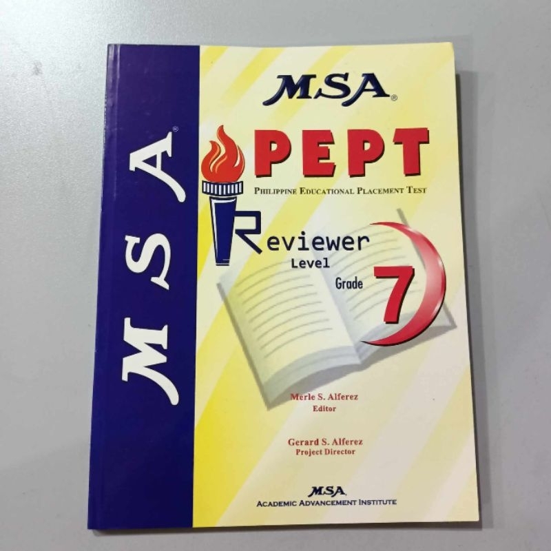 MSA PEPT Reviewer Level 1 Grade 7 By:Merle S.Alferez | Shopee Philippines