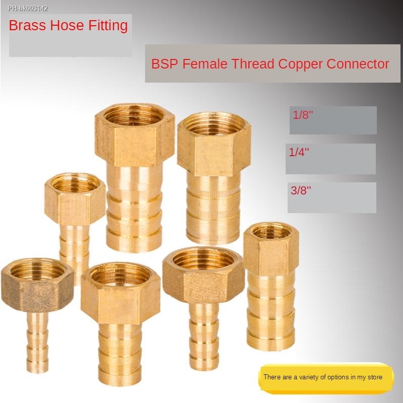 Brass Pipe Connectors Hose Barb Tail 1/2" 3/4" Male Thread Joint Copper ...
