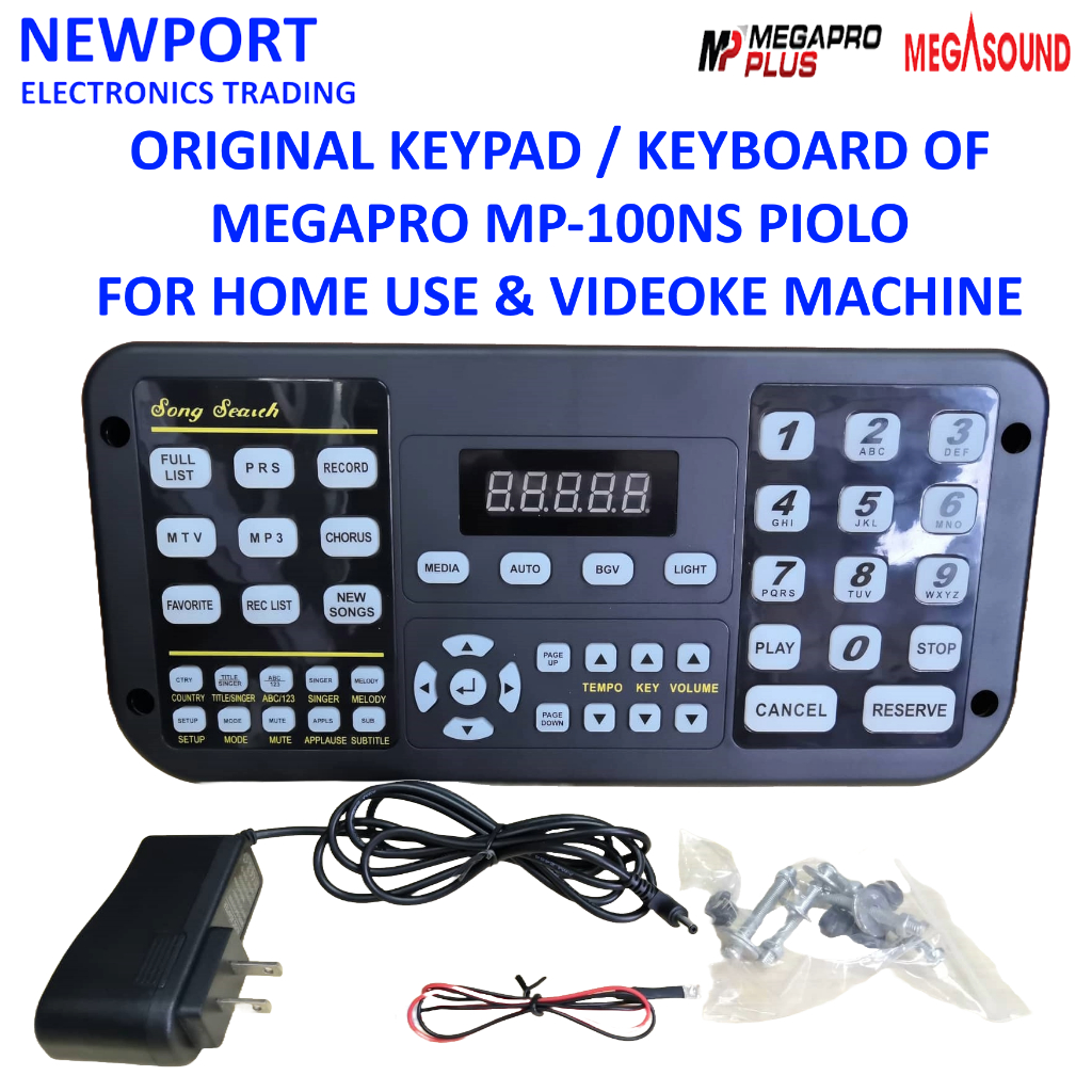 Original Keypad Keyboard of Megapro MP-100NS Piolo DVD Player, for use ...
