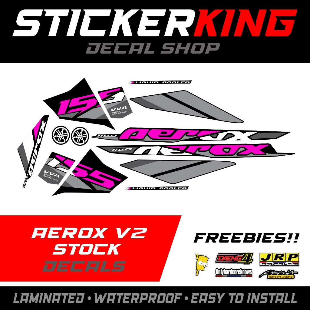 Aerox V2 Stock Decals Thai Malaysian Inpired | Shopee Philippines