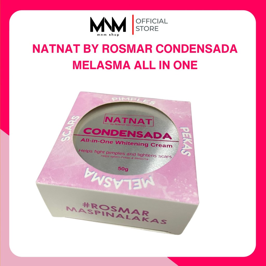 NATNAT CONDENSADA MELASMA BY ROSMAR ALL IN ONE WHITENING CREAM 50g | Shopee Philippines