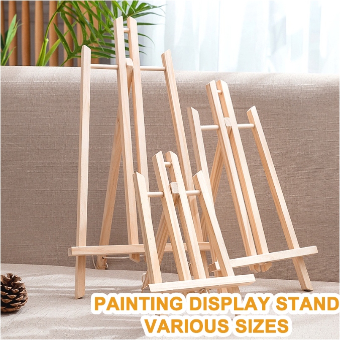 Mini Portable Wooden Art Easel Stand Adjustable Angle Tabletop Painting ...