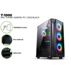 GAMING CASE T1000 KEYTECH TERMINATOR SERIES VERTICAL GPU CAPABLE ...