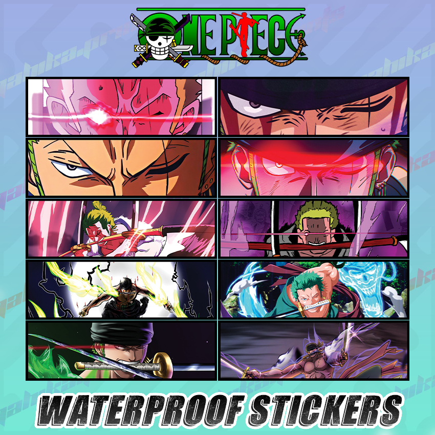 RORONOA ZORO】 EYE SLAP STICKER SET 1 ( ONE PIECE ) | LAMINATED VINYL ...