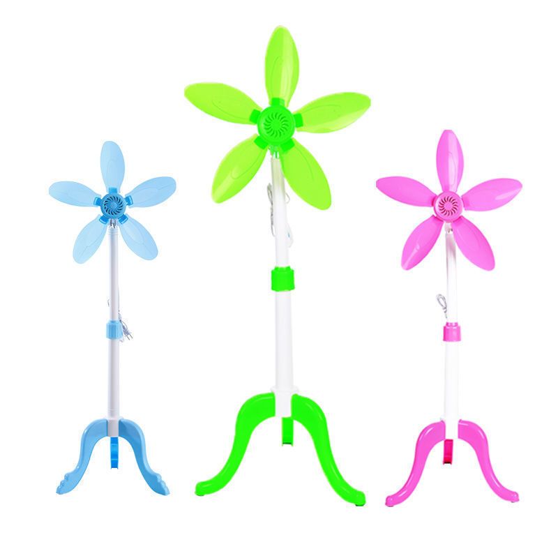 Adjustable 5 Blades Stand Fan Family Electric Stand Fan Foldable Stand ...