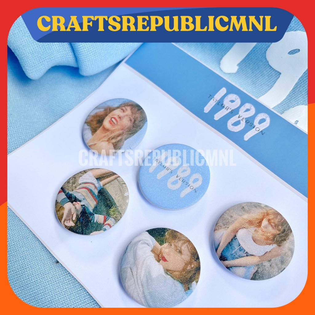 1989 Taylor's Version Taylor Swift Button Pin Set - FANMADE | Shopee ...